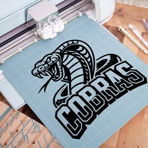 Cobras Sport Team Logo SVG, PNG, Dxf, Ai File | Baseball, Basketball ...