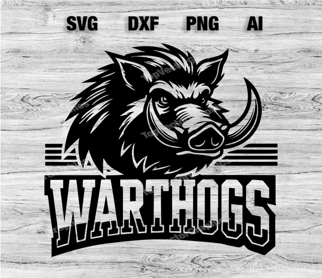 Warthogs Sport Team Logo SVG, PNG, Dxf, Ai File | Baseball, Basketball ...