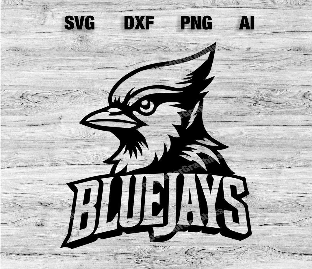 Bluejays Sports Team Logo SVG, PNG, Dxf, Ai File | Baseball, Basketball ...