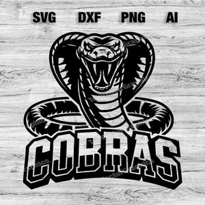 Cobras Sport Team Logo SVG, PNG, Dxf, Ai File | Baseball, Basketball ...