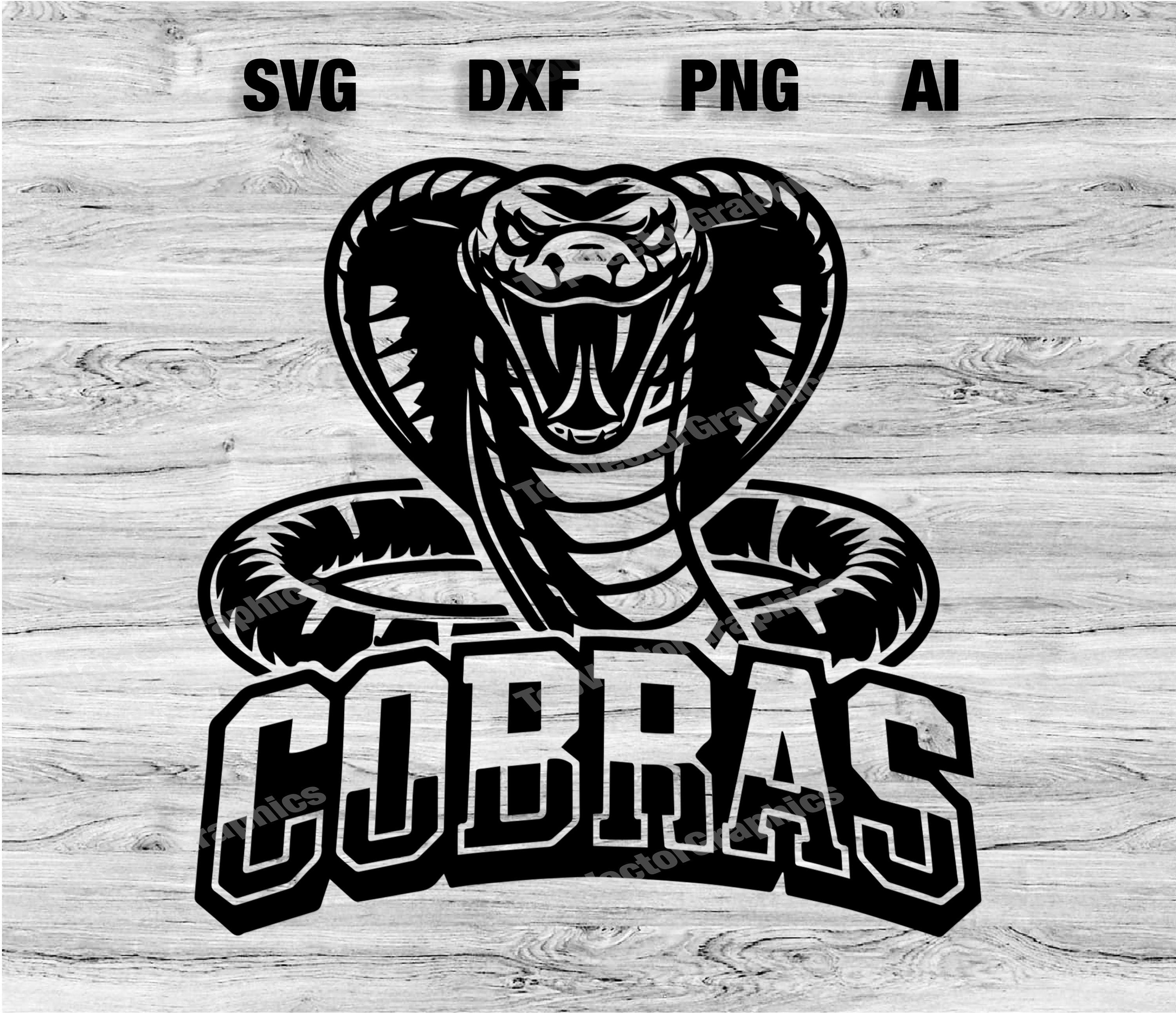 Cobras Sport Team Logo SVG, PNG, Dxf, Ai File | Baseball, Basketball ...