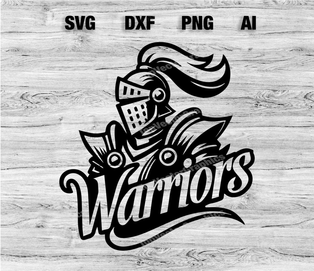 Warriors Sports Team Logo SVG, PNG, Dxf, Ai File | Baseball, Basketball ...