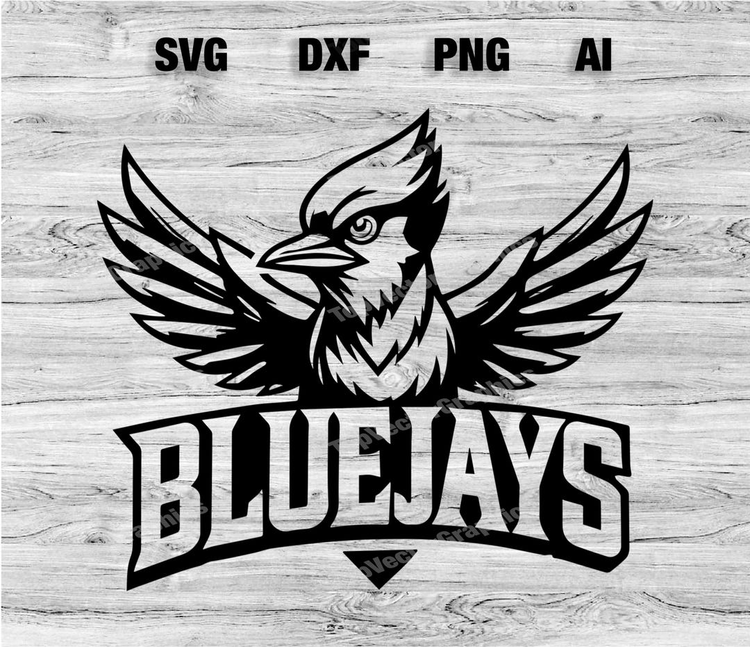 Bluejays Sports Team Logo SVG, PNG, Dxf, Ai File | Baseball, Basketball ...
