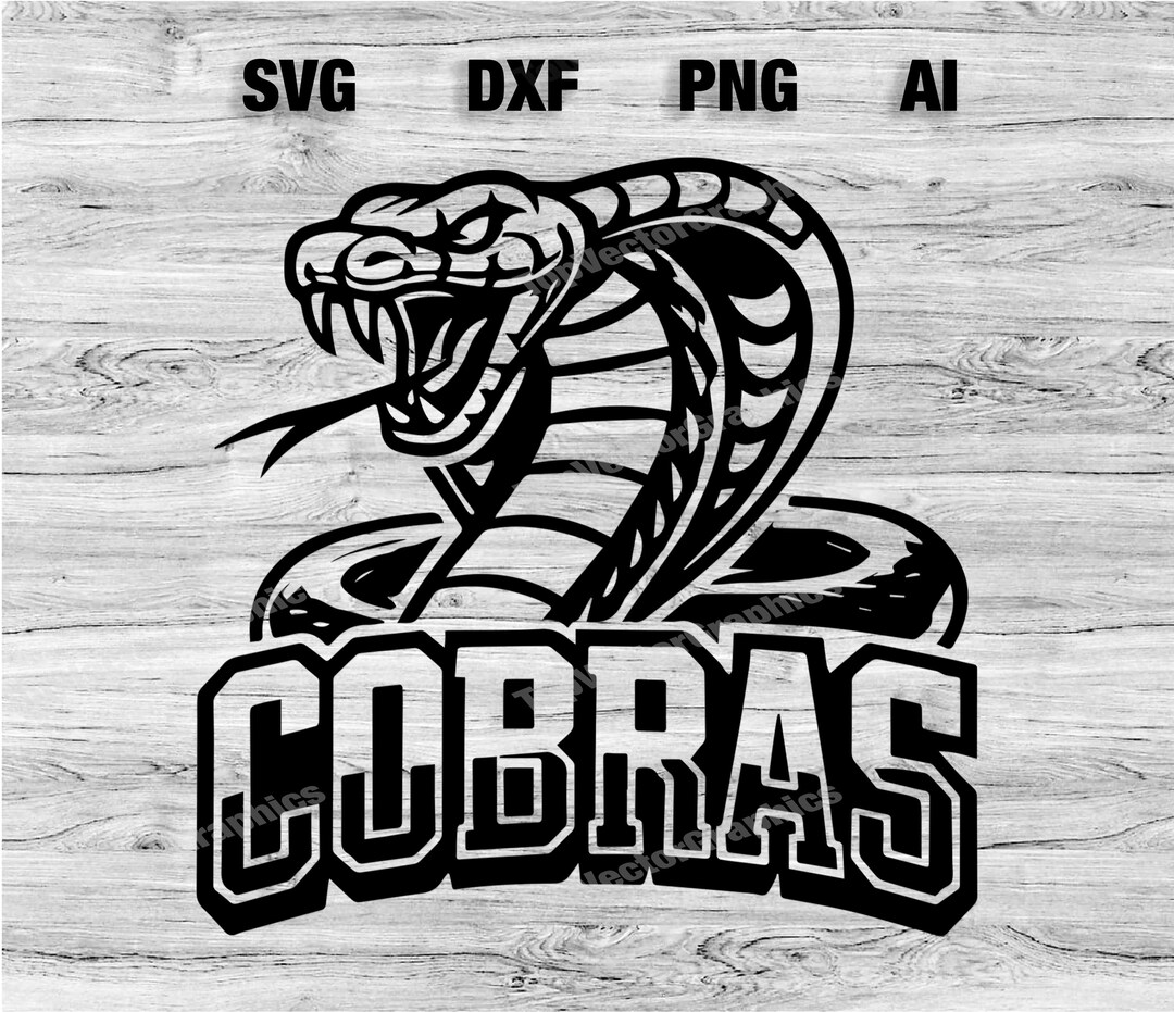 Cobras Sport Team Logo SVG, PNG, Dxf, Ai File | Baseball, Basketball ...