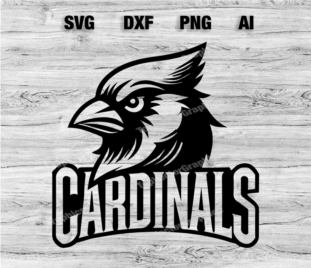 Cardinals Sports Team Logo SVG, PNG, Dxf, Ai File | Baseball ...