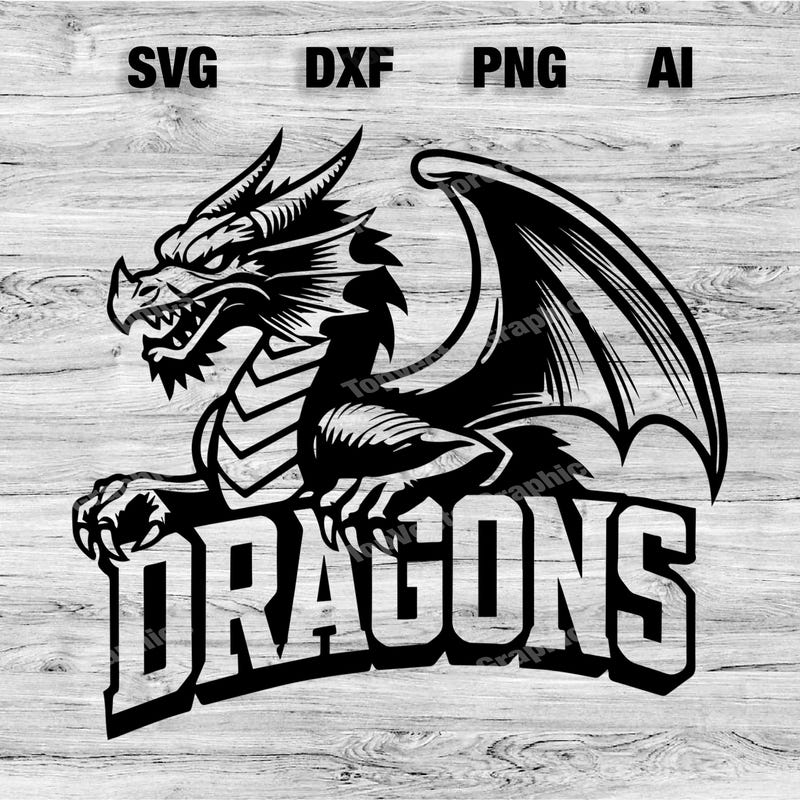 Dragon School Logo - Etsy