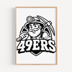49ers Sports Team Logo SVG, PNG, Dxf, Ai File | Baseball, Basketball ...