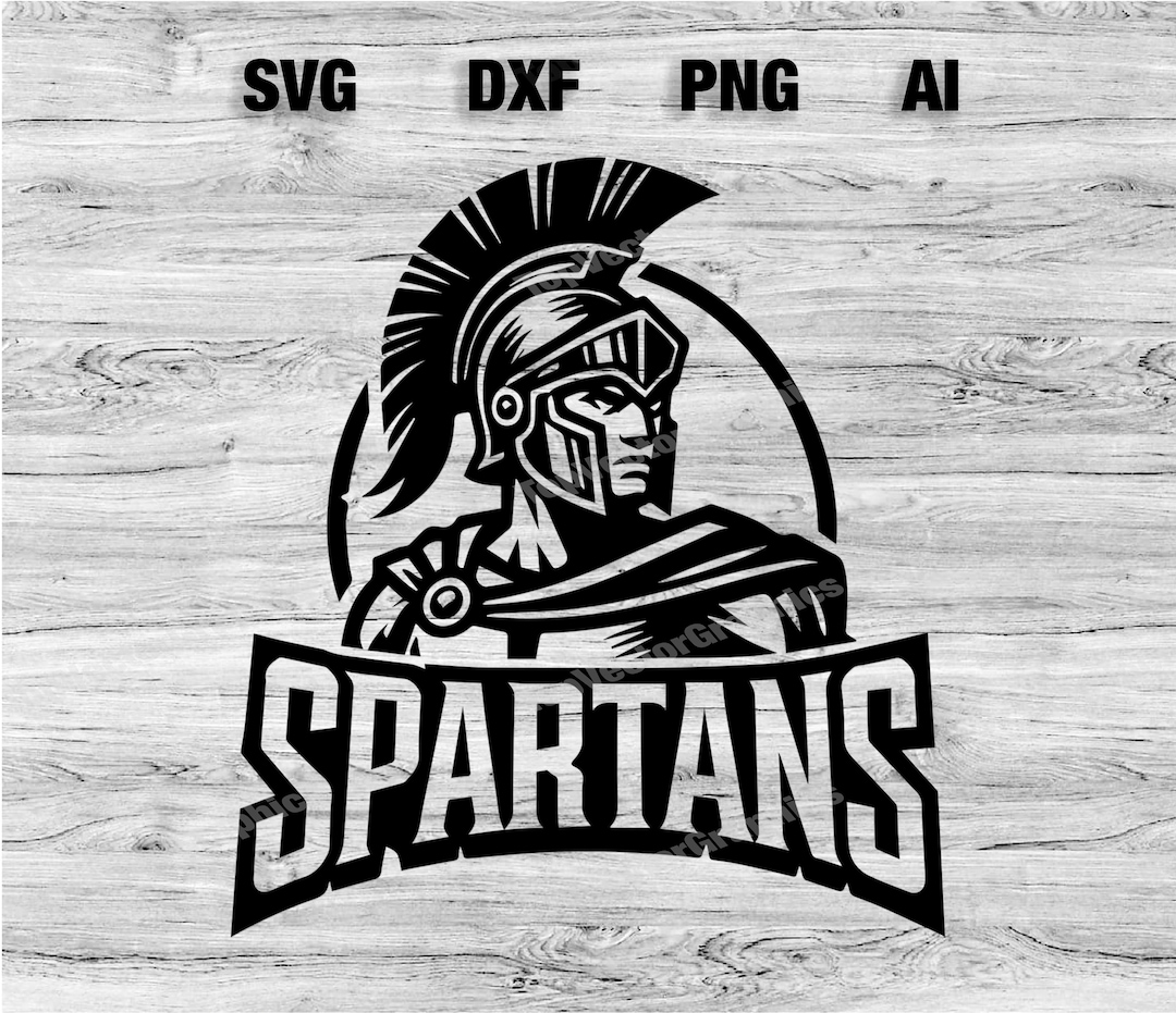 Spartans Sport Team Logo SVG, PNG, Dxf, Ai File | Baseball, Basketball ...