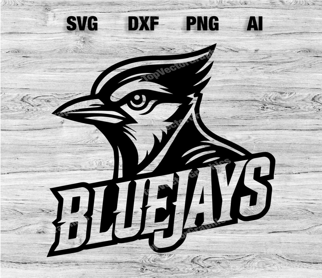 Bluejays Sports Team Logo SVG, PNG, Dxf, Ai File | Baseball, Basketball ...
