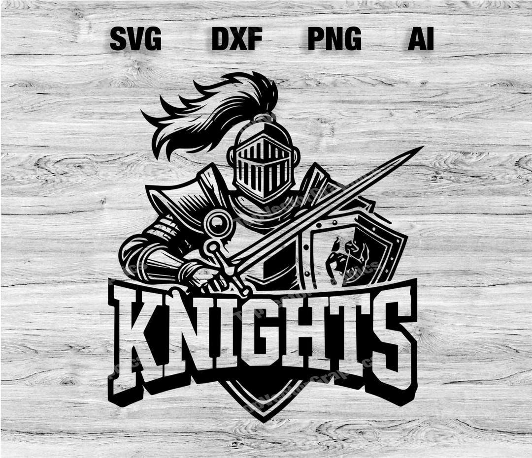 Knight Sports Team Logo SVG, PNG, Dxf, Ai File | Baseball, Basketball ...