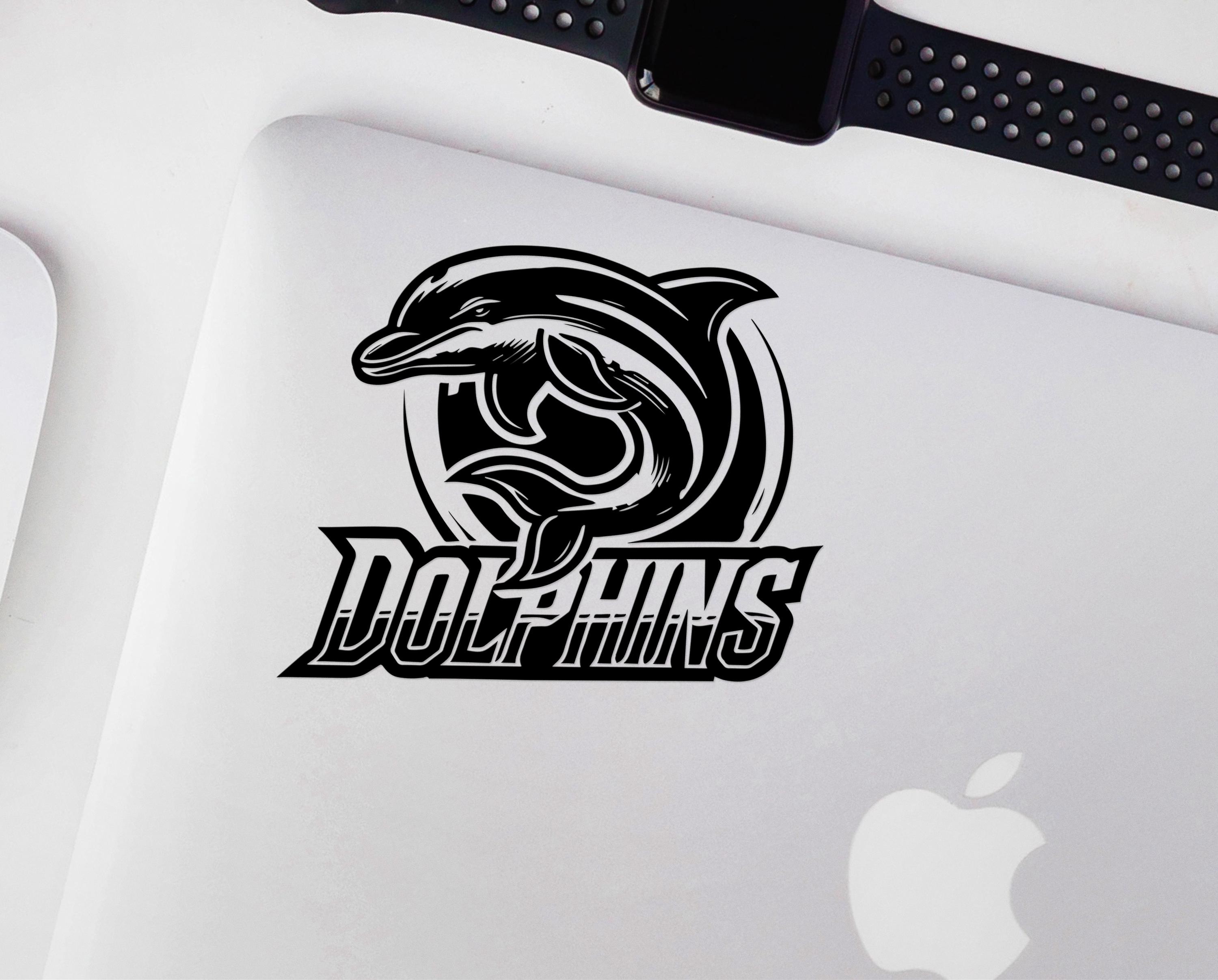 Dolphins Sport Team Logo SVG, PNG, Dxf, Ai File | Baseball, Basketball ...