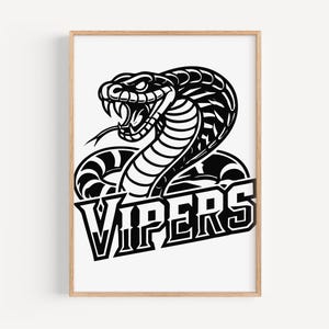Vipers Sport Team Logo SVG, PNG, Dxf, Ai File | Baseball, Basketball ...