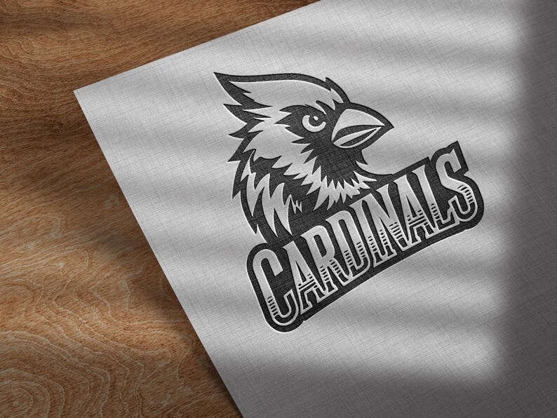 Cardinals Sport Team Logo SVG, PNG, Dxf, Ai File | Baseball, Basketball ...