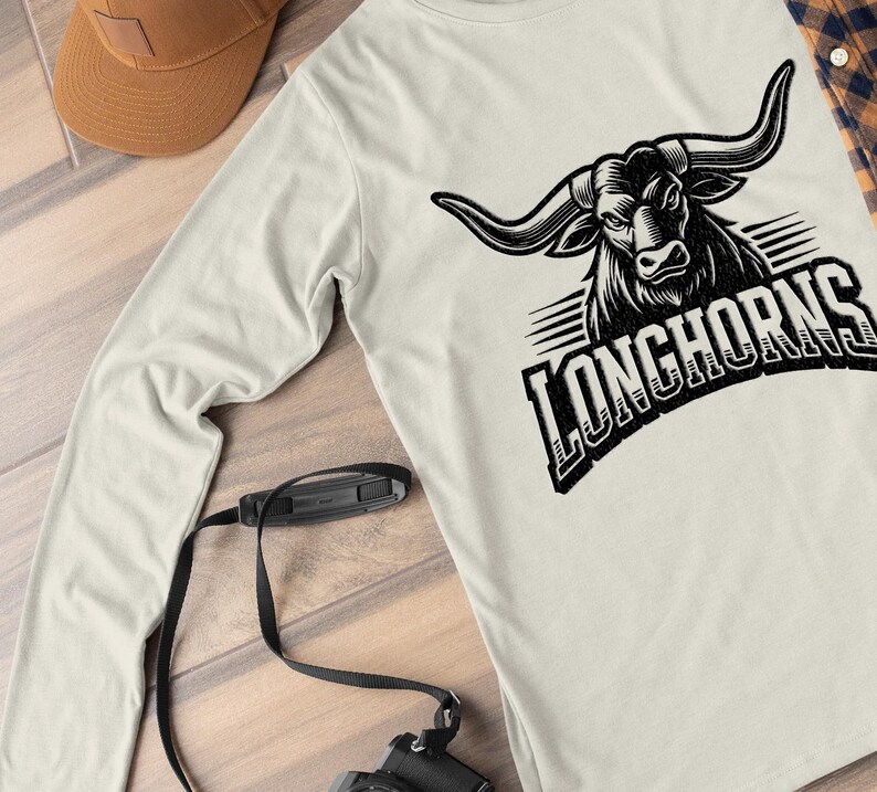 Longhorns Sport Team Logo SVG, PNG, Dxf, Ai File | Baseball, Basketball ...