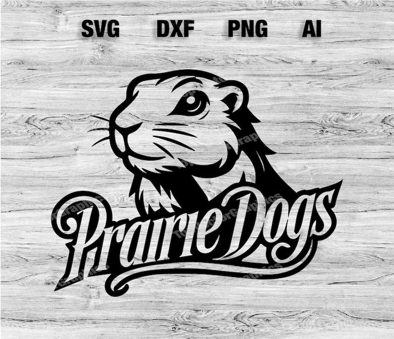 Prairie Dogs School Sport Team Logo SVG, PNG, PDF, Ai, Dxf File ...