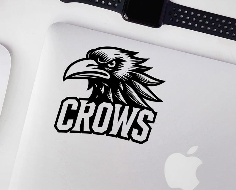 Crows School Sport Team Logo SVG, PNG, PDF, Ai, Dxf File Baseball ...