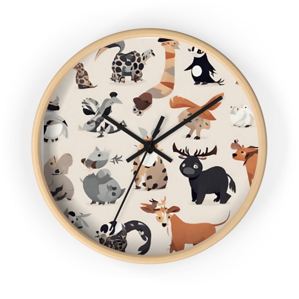 Animal Clock - Etsy