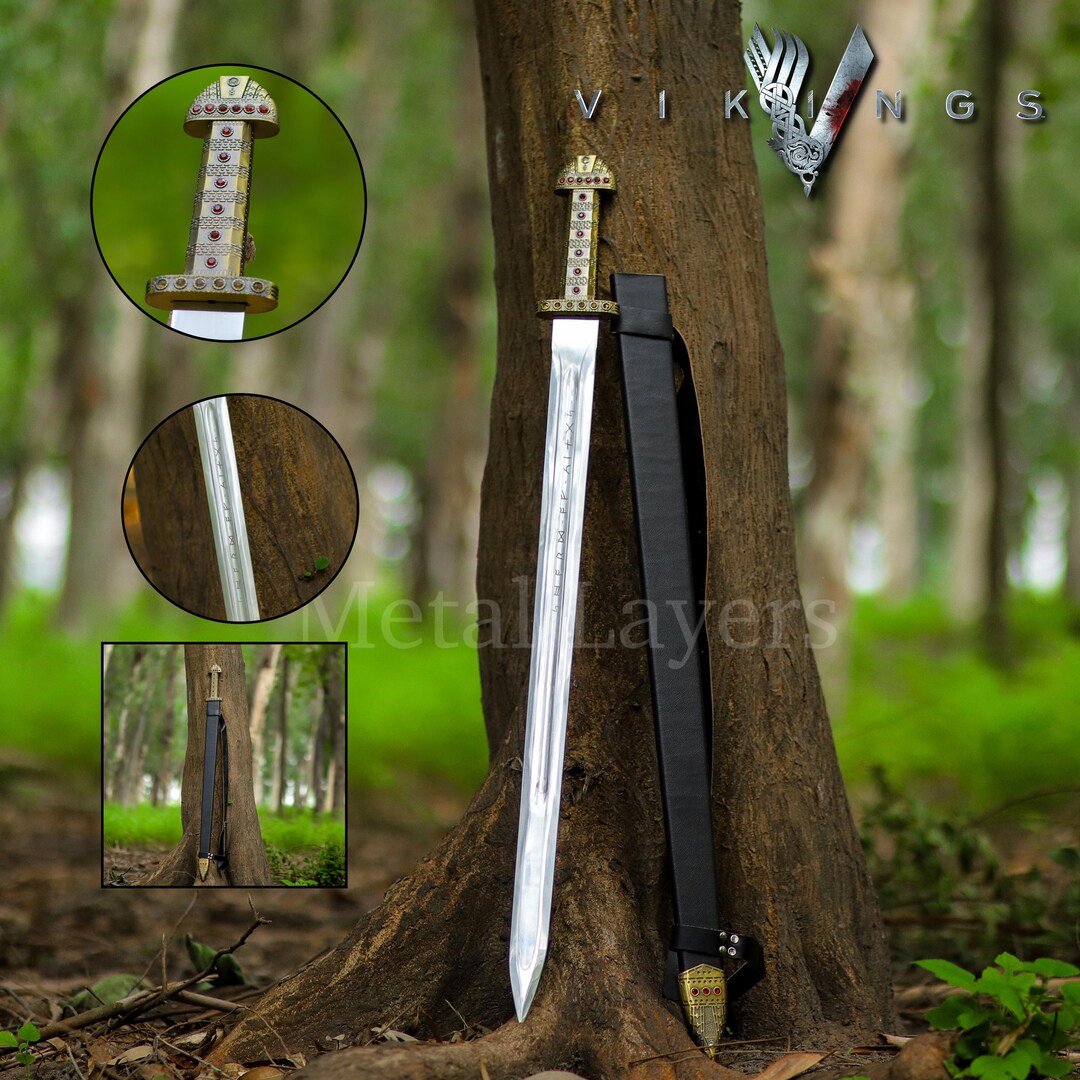 Ragnar Lothbrok Sword With Scabbard, Handcrafted Viking Sword of Kings ...