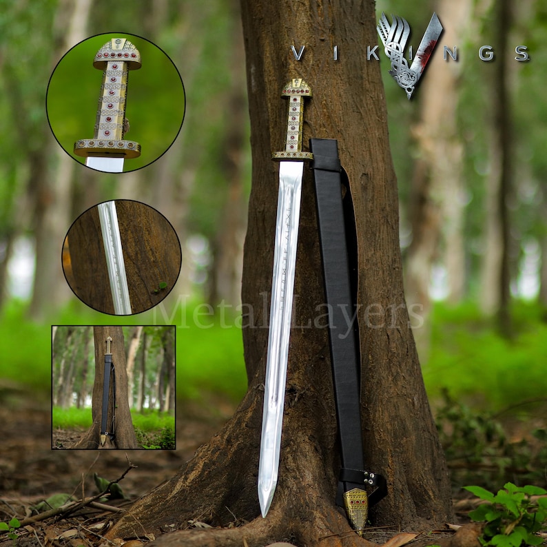 Ragnar Lothbrok Sword With Scabbard, Handcrafted Viking Sword of Kings ...