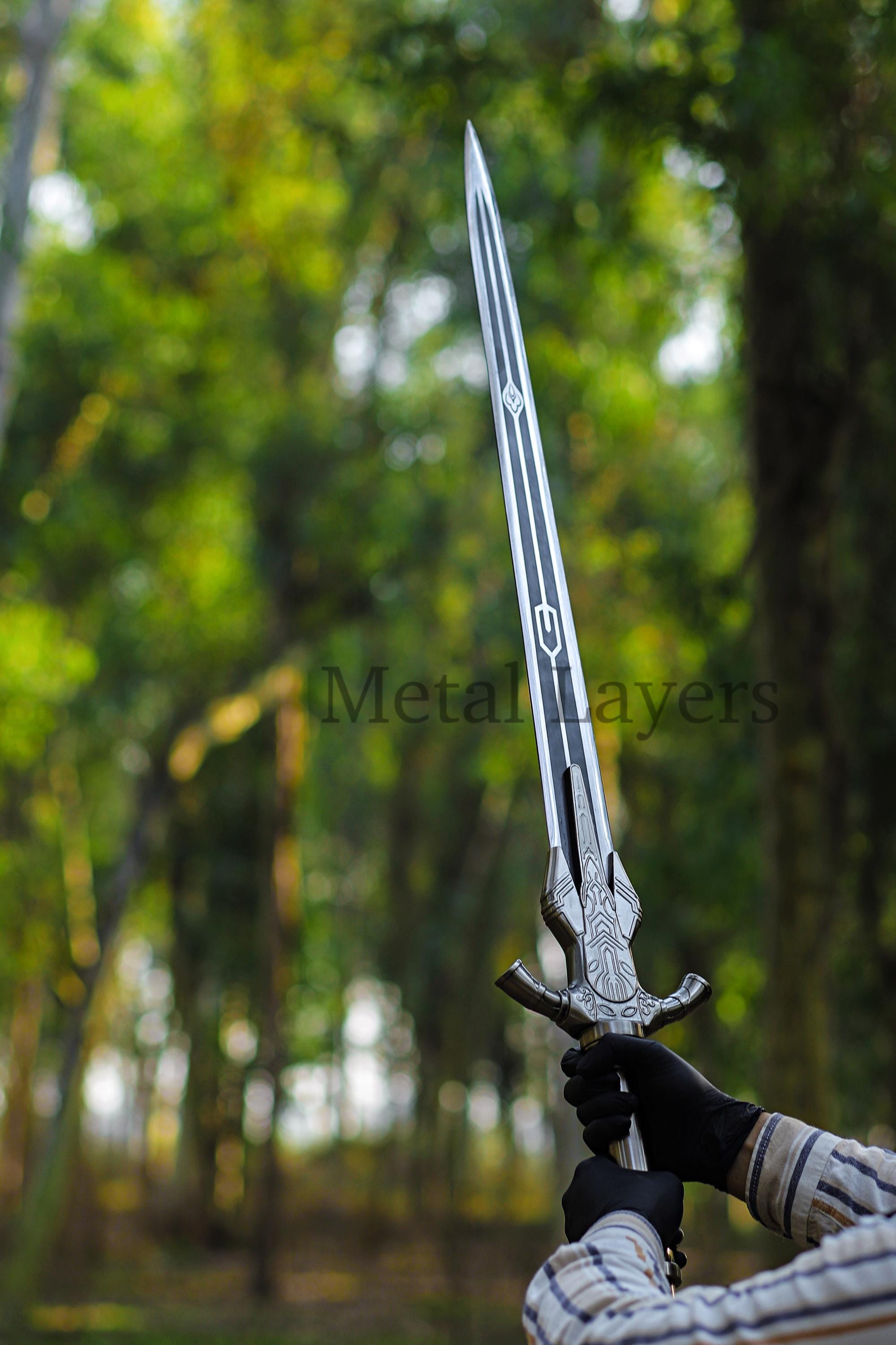Handcrafted Dark Moon Greatsword With Leather Sheath, Elden Ring Sword ...