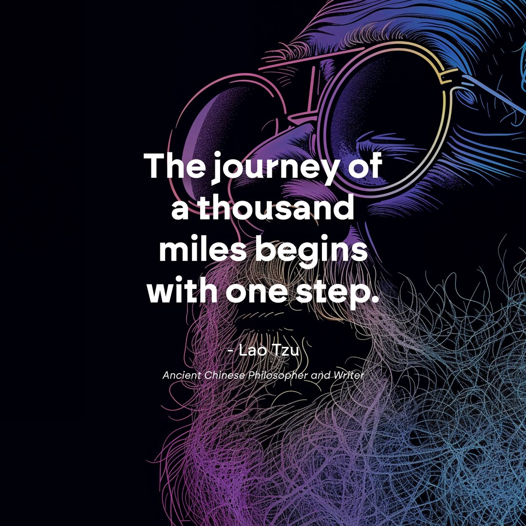 HQ Desktop Wallpaper: Lao Tzu the Journey of a Thousand Miles Begins ...