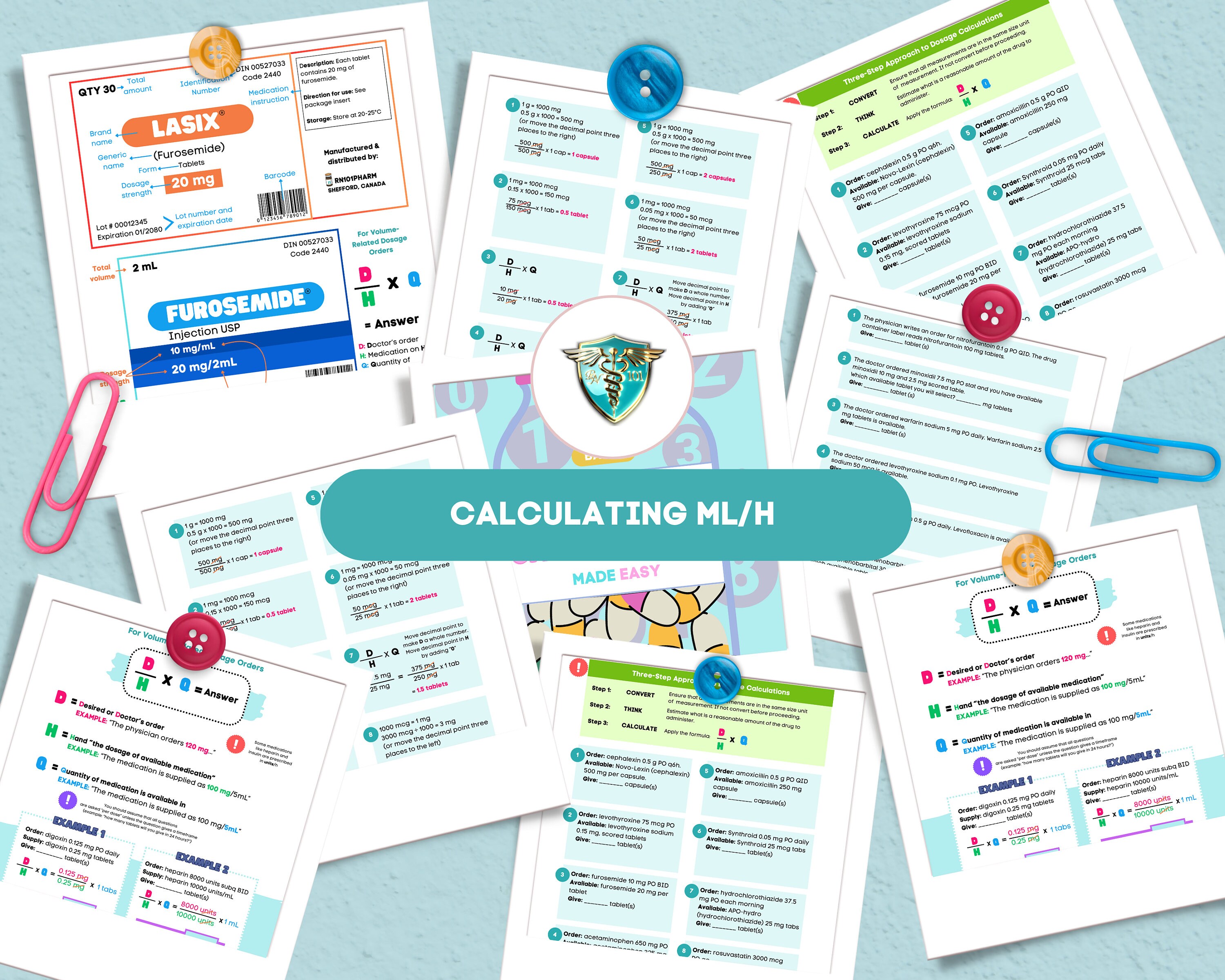 Basic Dosage Calculations Made Easy | Nursing | 103 Pages | Digital ...