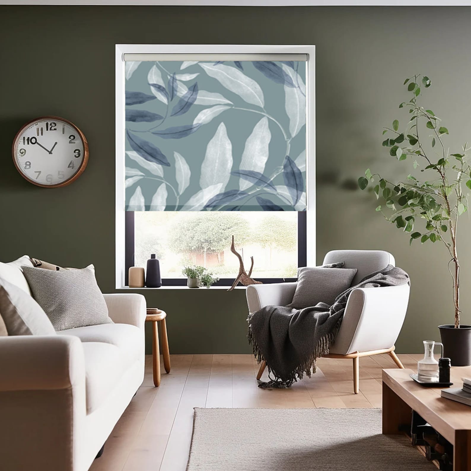 Blue Window Shades Bedroom, Roller Shades for Windows, Roller Blind ...