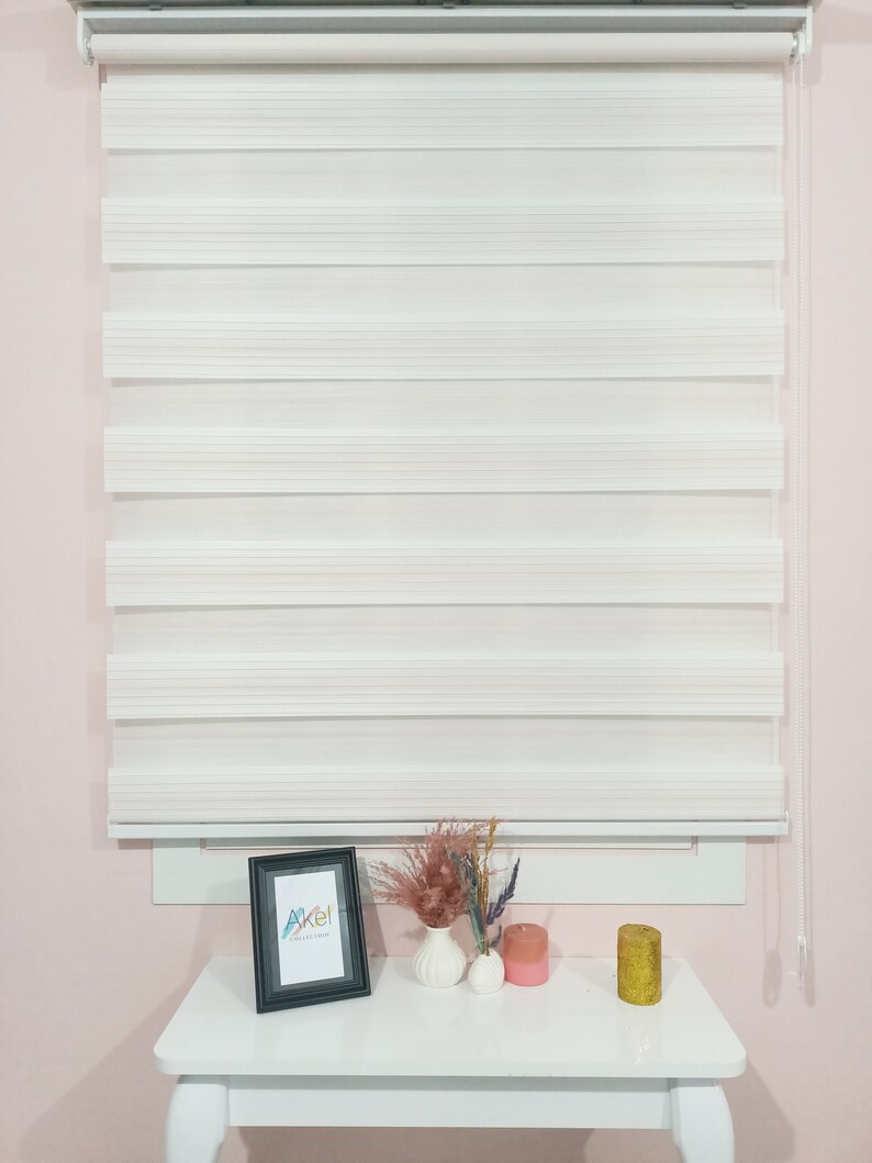 Pink Gradient Zebra Roller Blind, Roller Shades for Windows, Roller ...