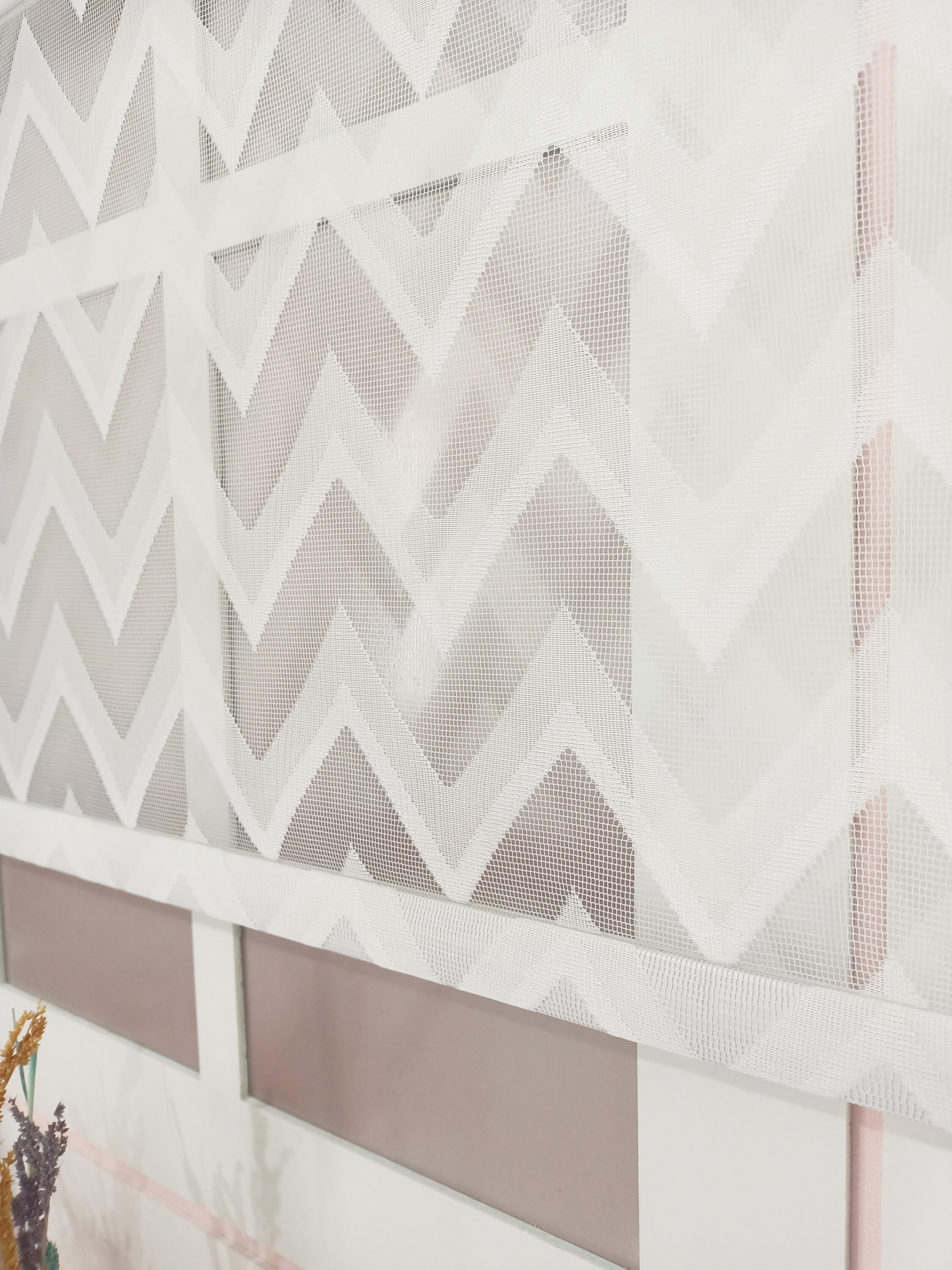 Chevron Pattern Dual Roller and Zebra Blind, Roller Shades for Windows ...