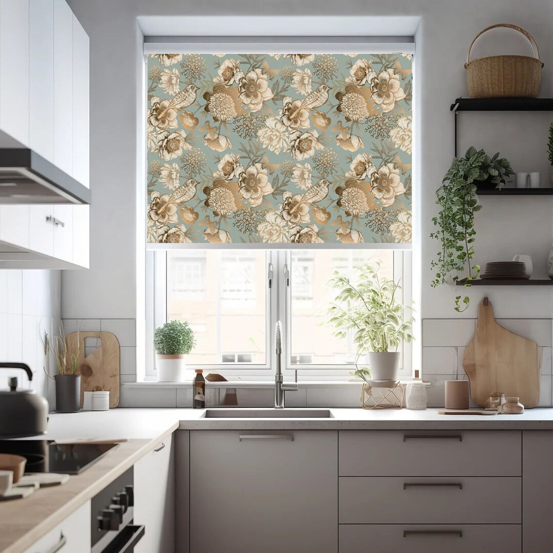 3D Flower and Bird Design Roller Blinds for Windows - Custom Made ...