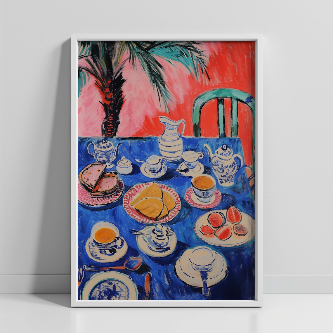 The Tea Party Art Print, Matisse Print, Beachy Florida Prints, Tropical ...