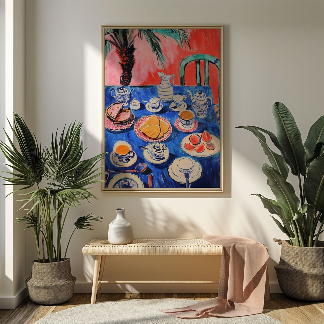 The Tea Party Art Print, Matisse Print, Beachy Florida Prints, Tropical ...