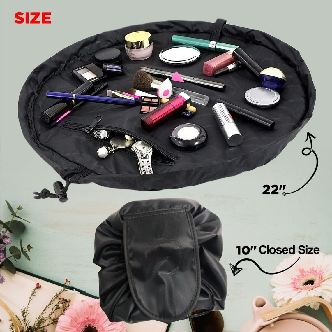 Drawstring Makeup Bag, With Gift, Multipurpose Bag, Travel Bag ...