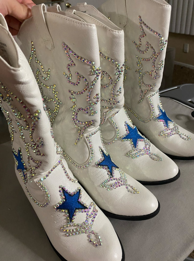DCC Cheer Inspired Boots (dallas Cowboys Cheerleader Inspired Boots) - Etsy