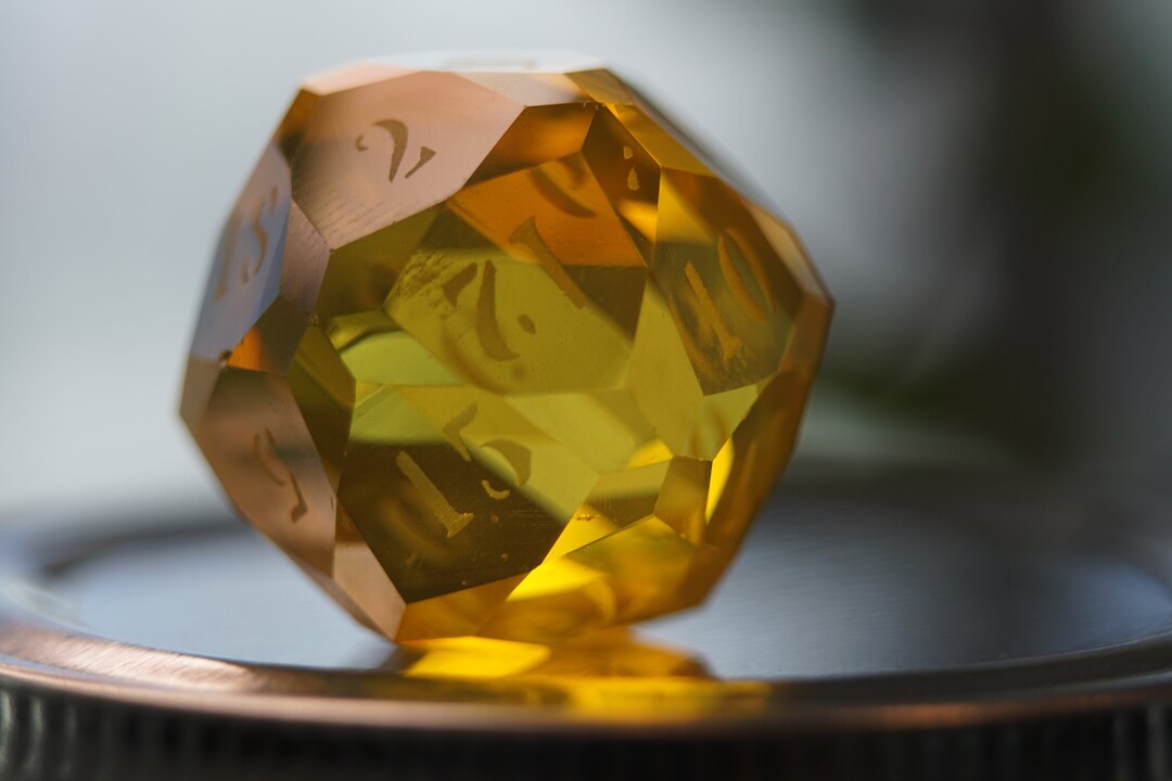 186.8ct Star D20 Hand Made From Precious Gemstone YAG - Etsy