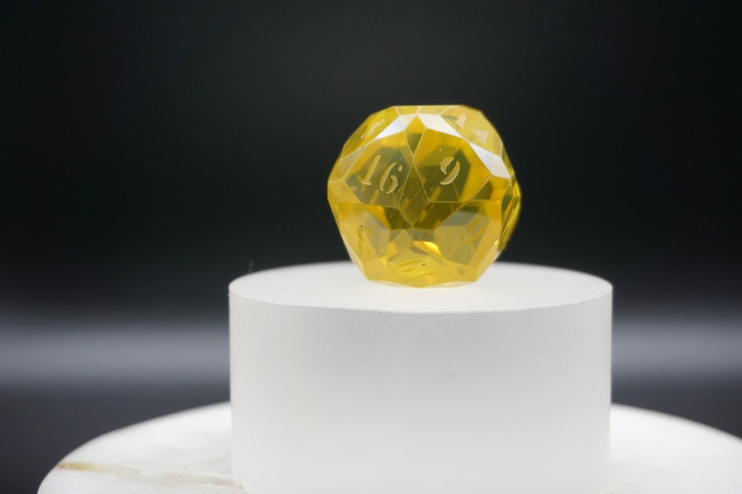 186.8ct Star D20 Hand Made From Precious Gemstone YAG - Etsy
