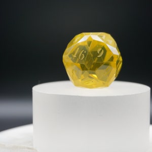 186.8ct Star D20 Hand Made From Precious Gemstone YAG - Etsy