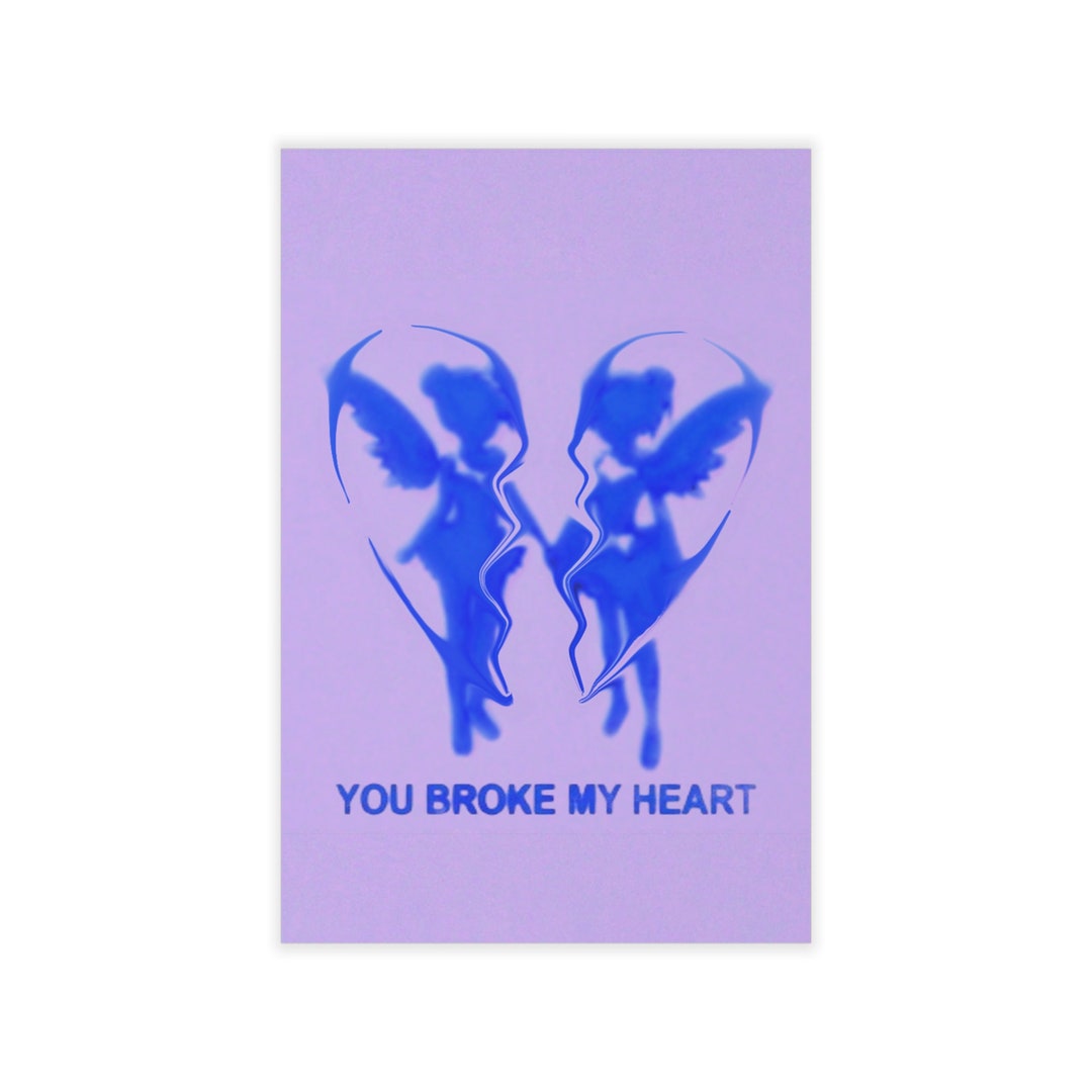 Drake You Broke My Heart - Wall Decal - Etsy