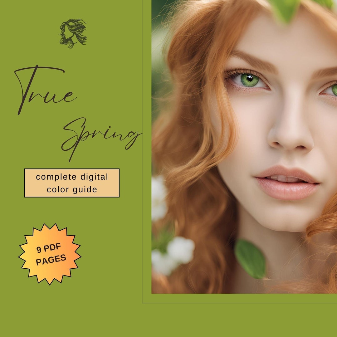 True Spring Palette | 12 Seasons Color Guide | Digital Color Swatches ...