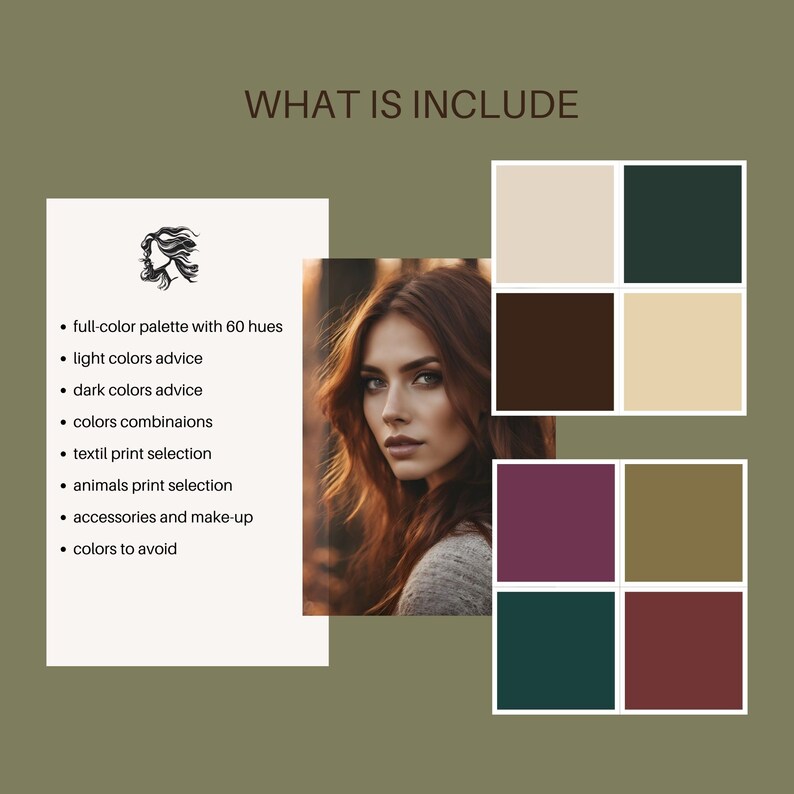 Dark Autumn Palette | 12 Seasons Color Guide | Digital Color Swatches ...