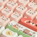 Cute Red Panda Keycap, Cute Animal Keycap Set 142PCS, MAO Keycaps, PBT ...
