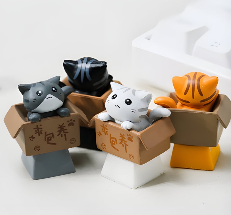 White Cat Keycaps Keycap Set Esc Keycap Handmade SA and OEM Keycaps ...