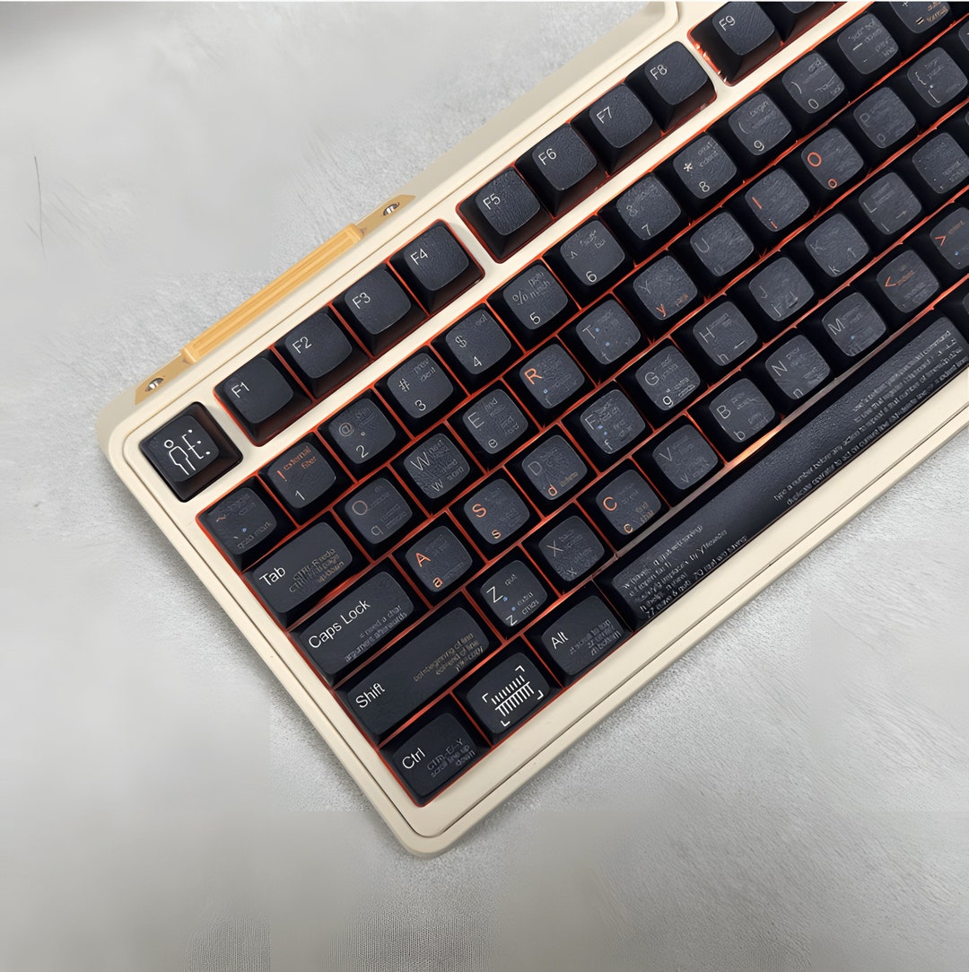 Buy Vim Programmer Themed Black PBT Keycaps XDA Profile MX Stem 131 ...