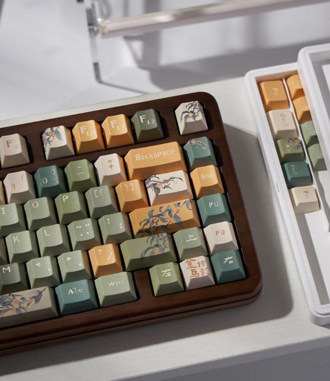 Retro Fragrans Theme Keycap Set, Cherry Keycaps, PBT Material ...