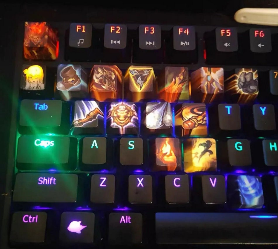 Custom League of Legends Keycaps, PBT Keycaps, Cherry MX Keycaps ...