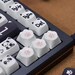 Cute Red Panda Keycap, Cute Animal Keycap Set 142PCS, MAO Keycaps, PBT ...