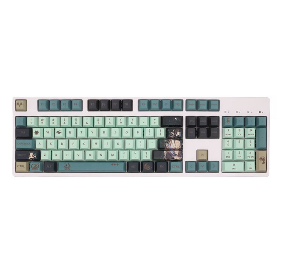 Genshin Keycap Set 128pcs PBT Genshi Theme Mechanical Keyboard Cap ...