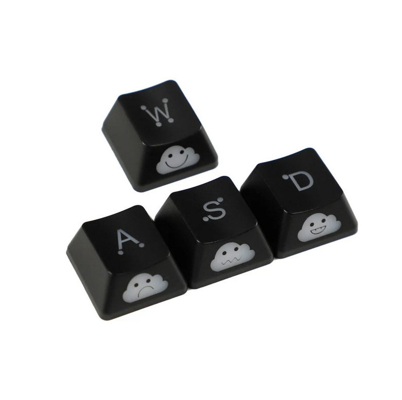 Backlit Cute WASD Arrow Keycaps, Kawaii Keycap, Cute Keycap for Cherry ...