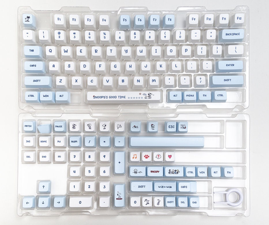 Snoopy Peanuts Dog Custom Mechanical Keyboard Keycap Set MX Switch Type ...