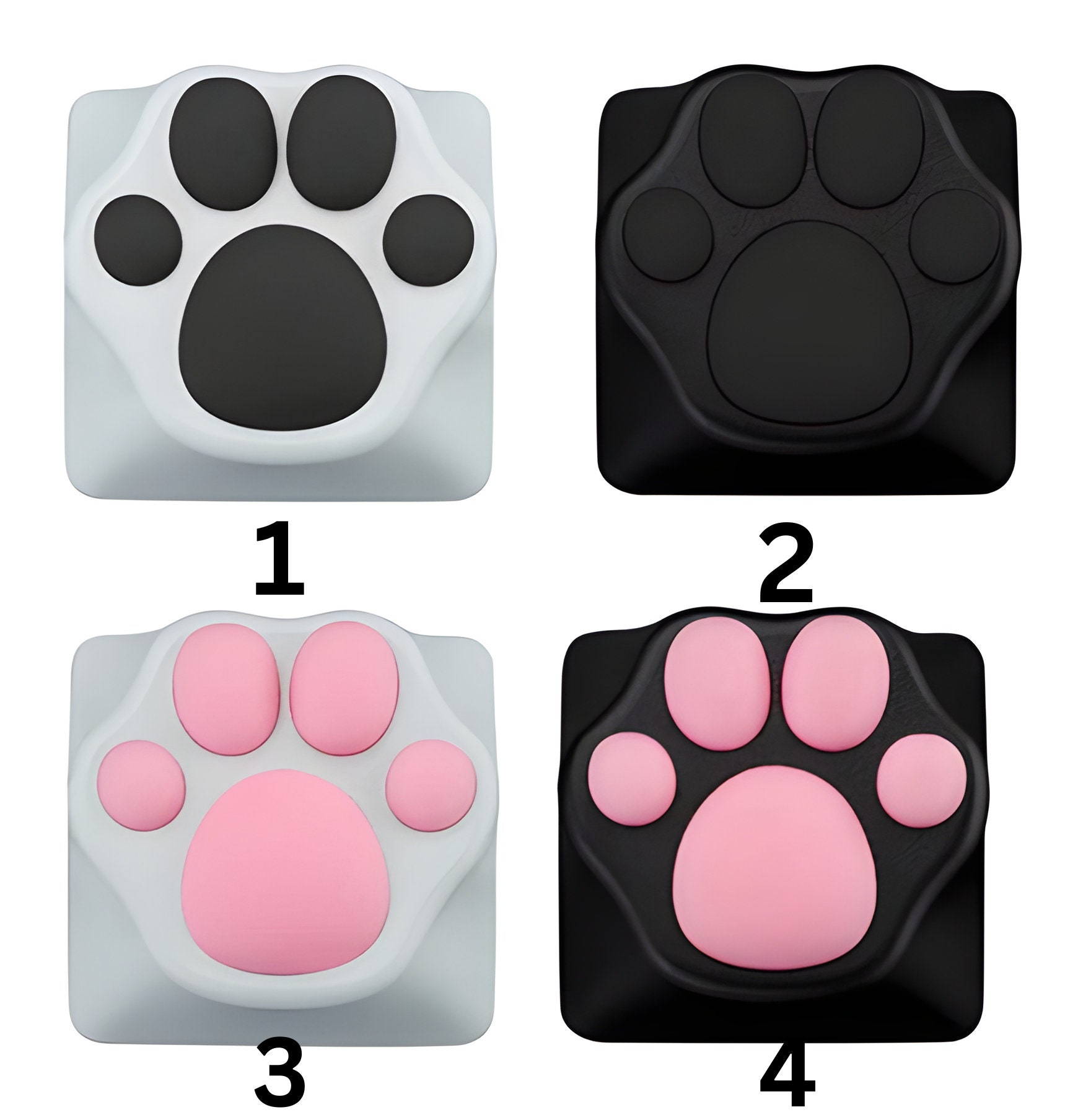 Cute Cat Paw Keycaps, Cat Paw Keycap Set, Kawaii Keycaps, Great Gift ...